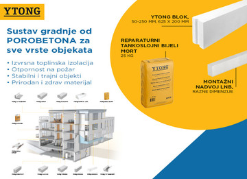 Ytong sustav gradnje od porobetona za sve vrste objekata - Bit Promet